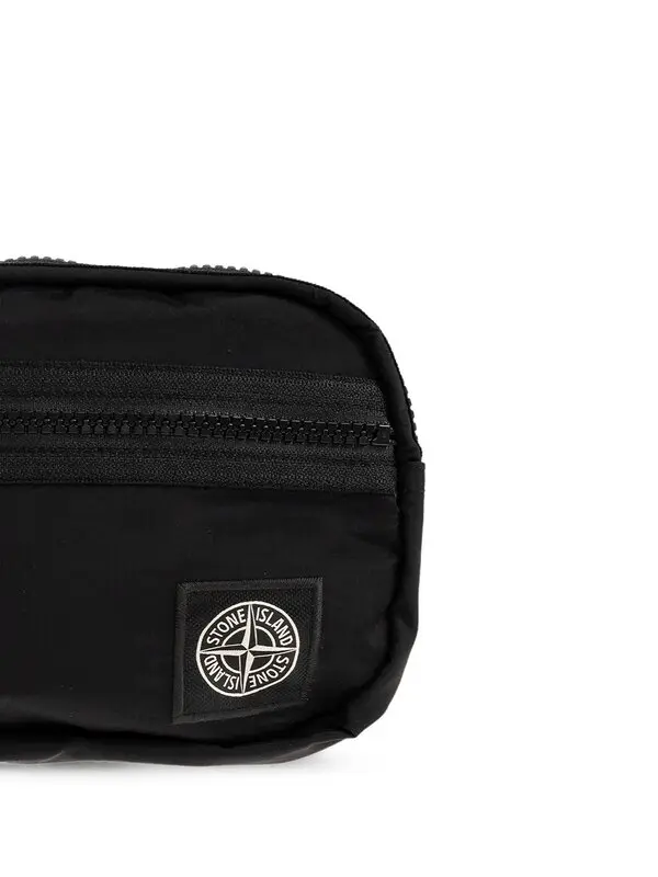 Stone Island Belt Bag In Nylon With Zip And Compass Badge