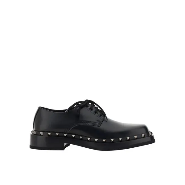 Valentino Garavani Rockstud Derby Shoes - Black