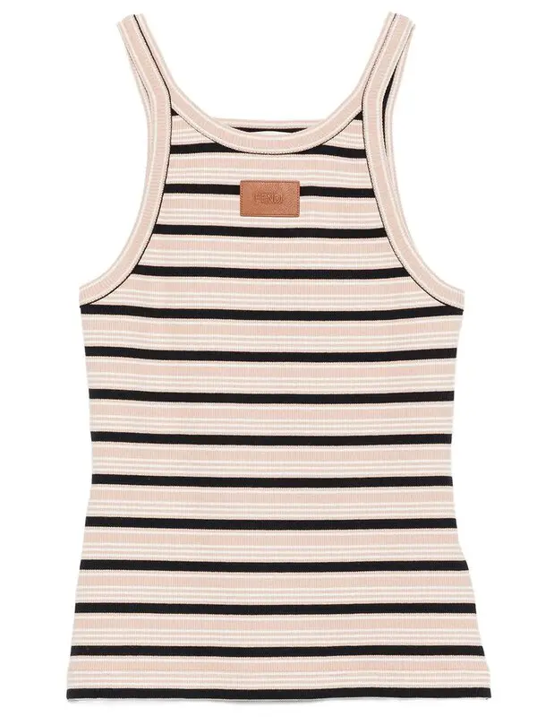 Fendi Multicolour Cotton Striped Knit Top