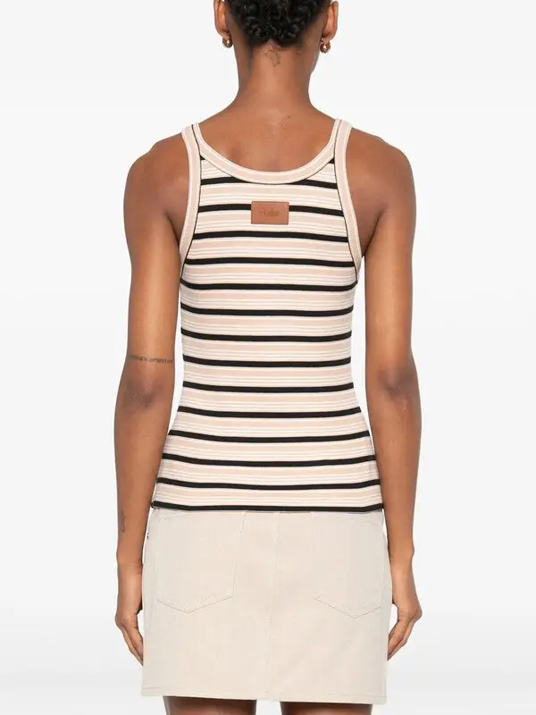 Fendi Multicolour Cotton Striped Knit Top