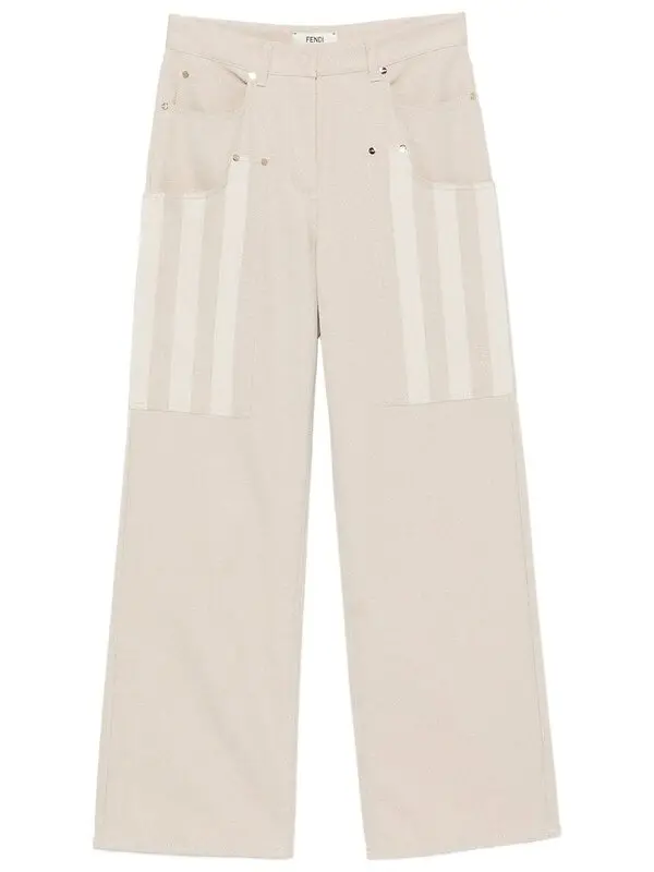 Fendi Pequin Drill Trousers