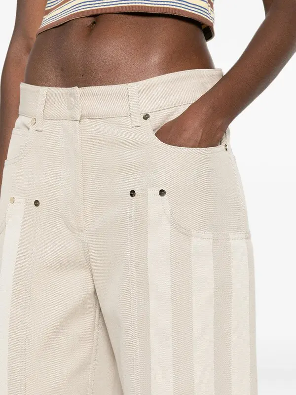 Fendi Pequin Drill Trousers