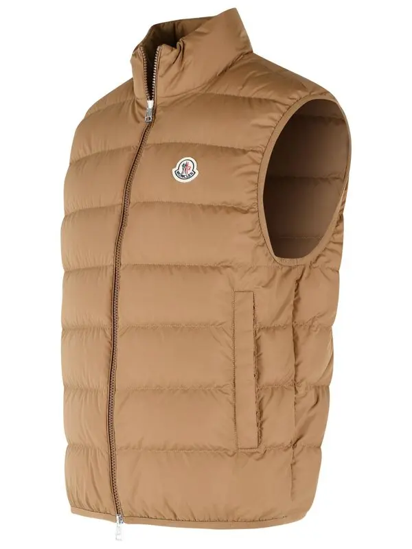Moncler Contrin Polyester Vest - Brown
