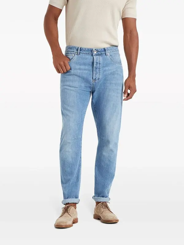 Brunello Cucinelli Pantalone Cinque Tasche In Denim Leggero