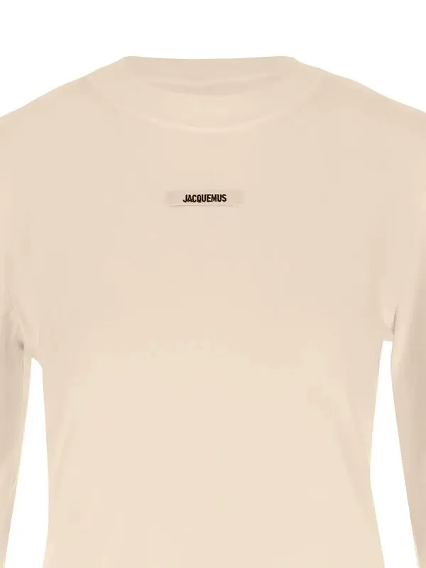Jacquemus T-shirt Gros Grain A Maniche Lunghe