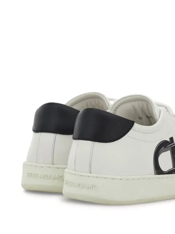 FERRAGAMO Double Gancini Brandy1 Sneakers