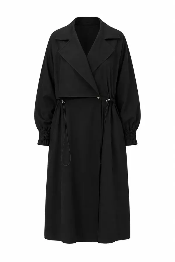 EXQUISE Daniele Belted Midi Trenchcoat