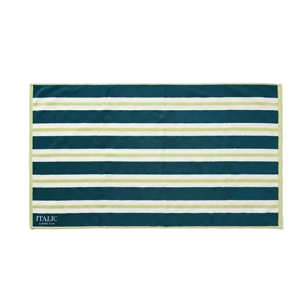 ITALIC Bondi Australian Cotton Beach Towels Teal & Pistachio - Green