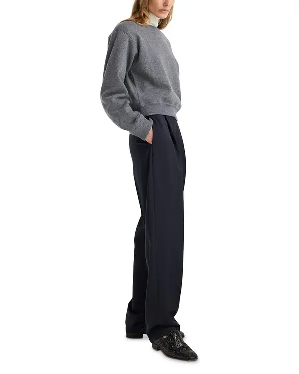 RÓHE Daria Single Pleat Straight Leg Trousers