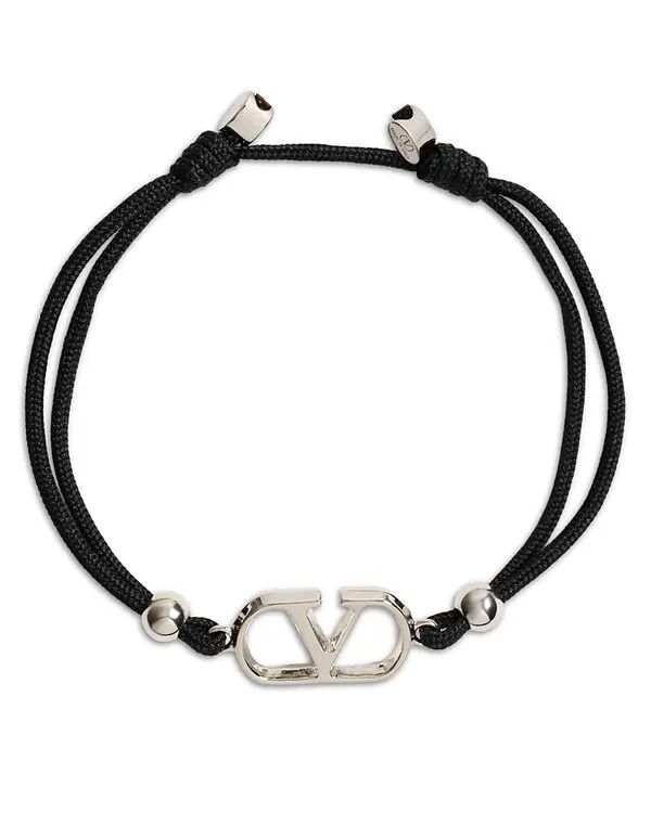 Valentino Garavani Vlogo Signature Slider Bracelet - Black