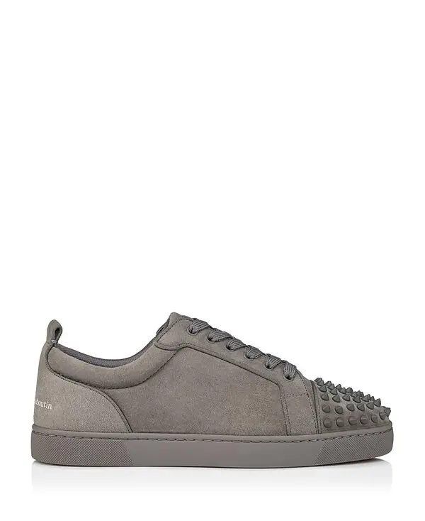 CHRISTIAN LOUBOUTIN Louis Jr Spikes Canopy Low Sneakers - Phantom Grey