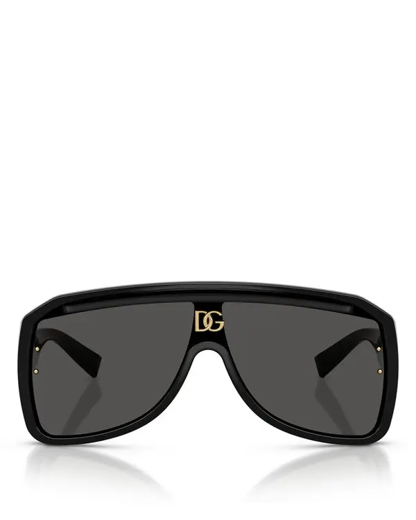 Dolce & Gabbana Aviator Shield Sunglasses, 137mm
