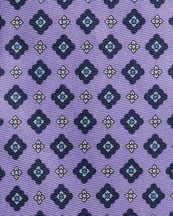 Bloomingdale'S Silk Classic Geometric Floral Neck Tie - Lavender