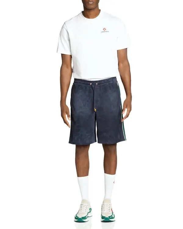 Casablanca Suede Drawstring Shorts
