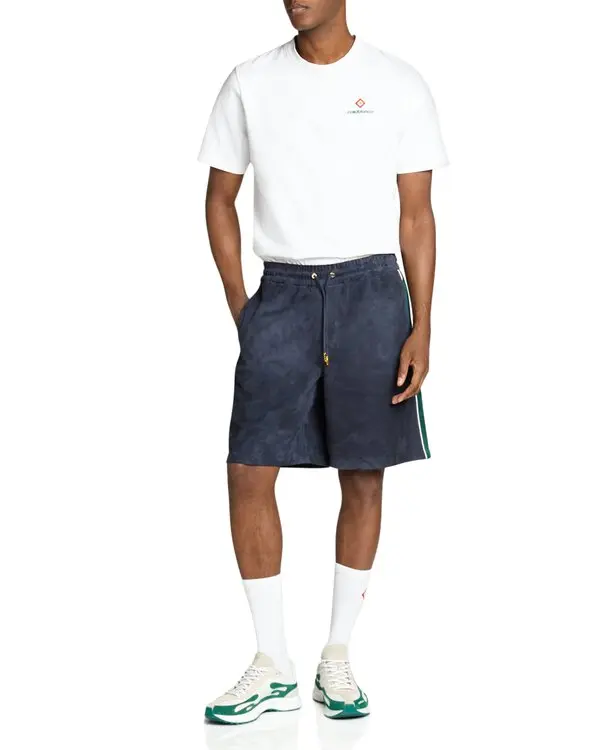 Casablanca Suede Drawstring Shorts