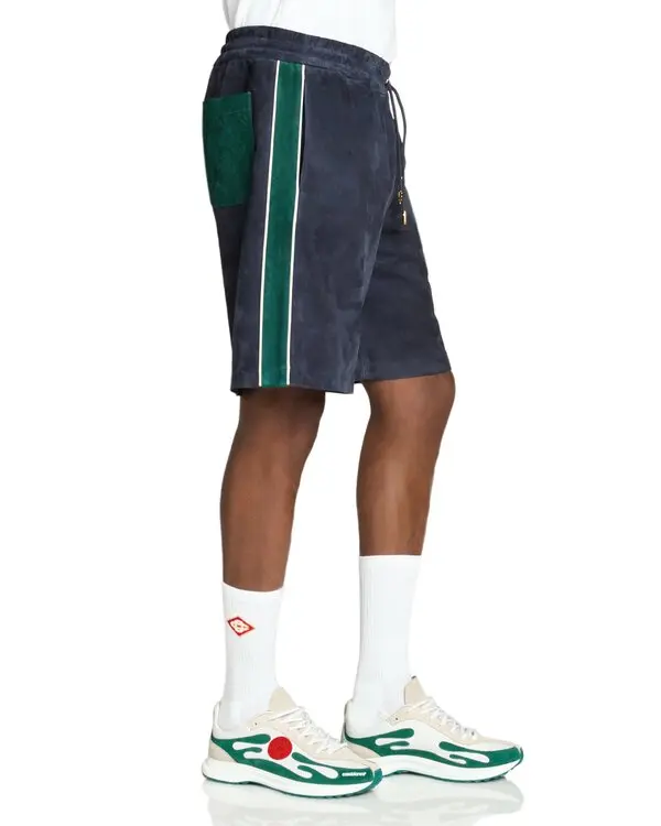Casablanca Suede Drawstring Shorts