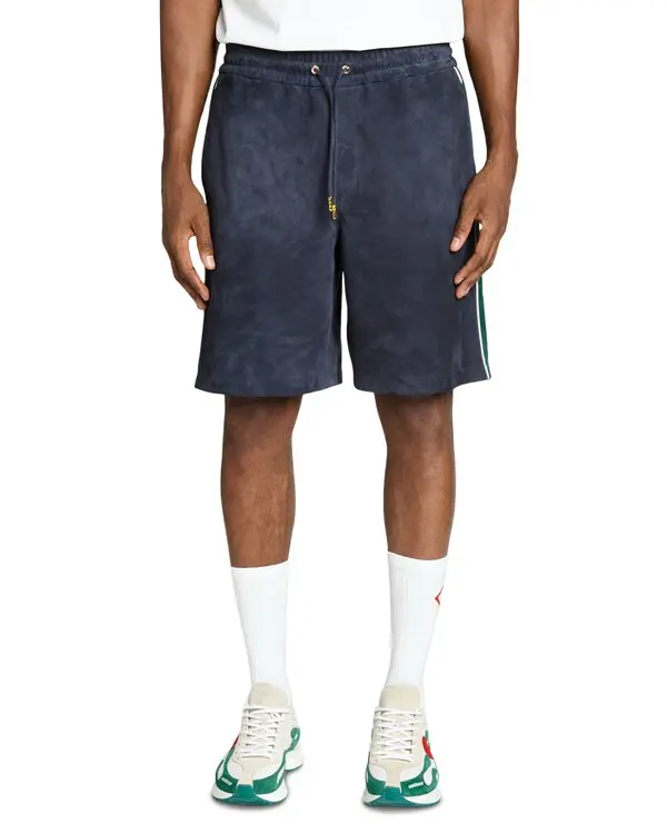 Casablanca Suede Drawstring Shorts