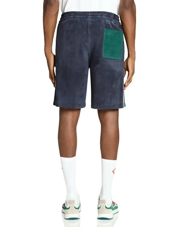 Casablanca Suede Drawstring Shorts