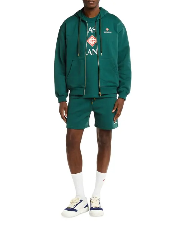 Casablanca Logo Drawstring Hoodie
