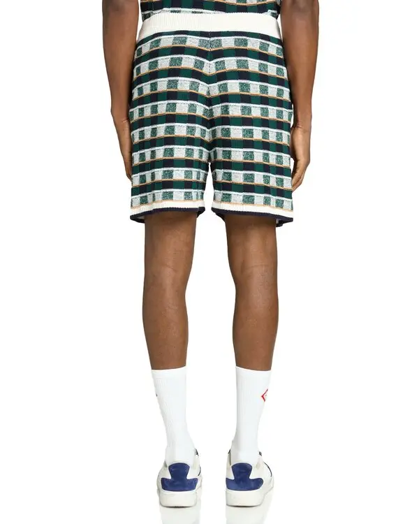 Casablanca Check Embroidery Shorts