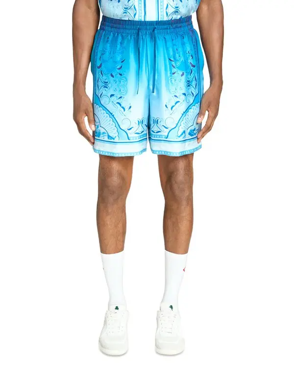 Casablanca Egyptian Rug Silk Shorts