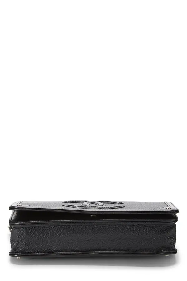 Chanel Caviar Timeless Studded Border Wallet On Chain