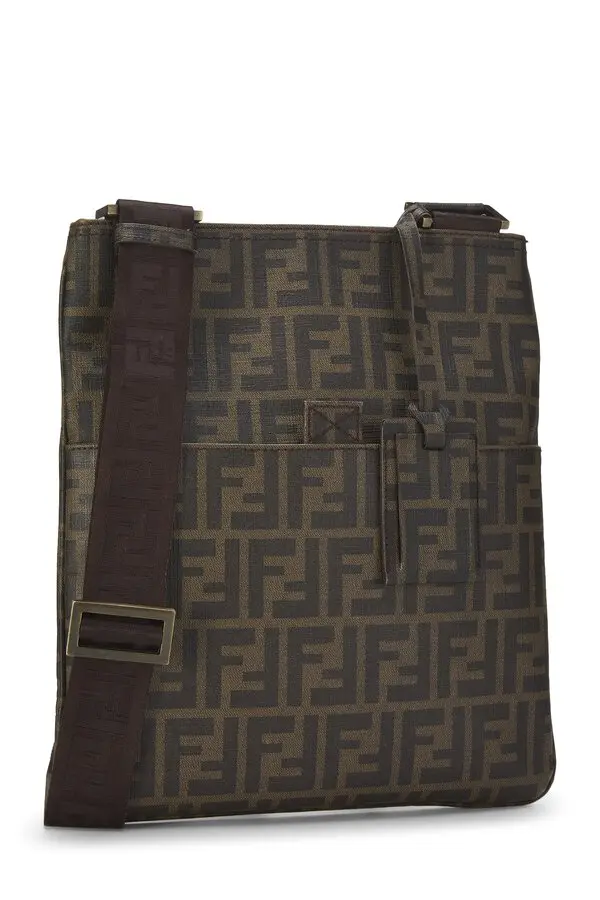Fendi Zucca Coated Flat Messenger