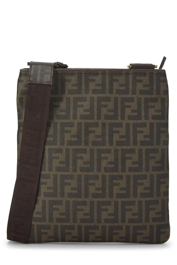 Fendi Zucca Coated Flat Messenger