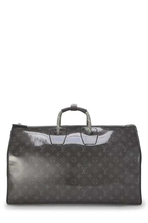 LOUIS VUITTON Monogram Eclipse Glaze Keepall Bandouliere 50