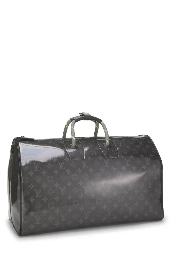 LOUIS VUITTON Monogram Eclipse Glaze Keepall Bandouliere 50