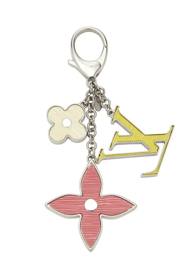 LOUIS VUITTON Silver Fleur D'epi Bag Charm