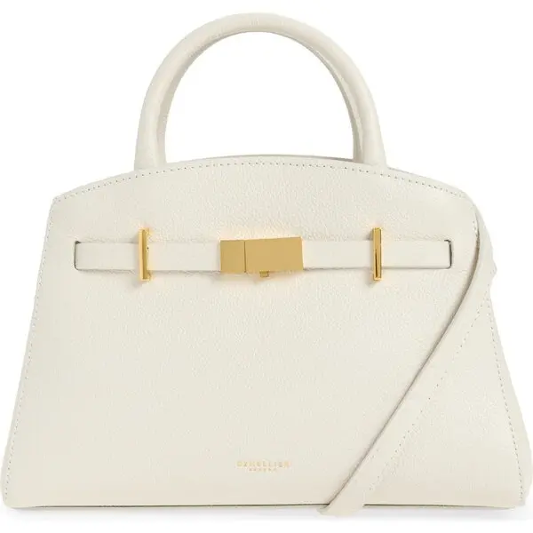 DEMELLIER The Small Hudson Leather Tote - Chalk
