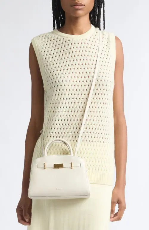 DEMELLIER The Small Hudson Leather Tote - Chalk