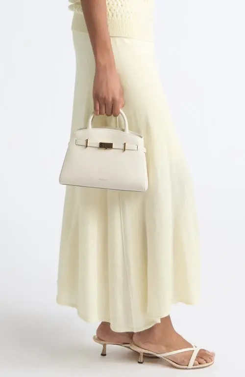 DEMELLIER The Small Hudson Leather Tote - Chalk