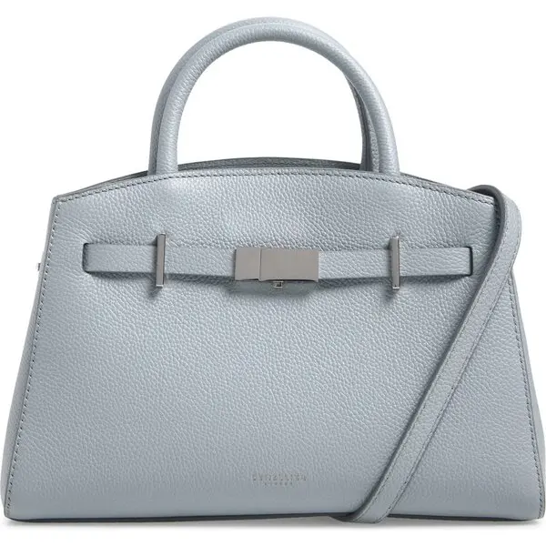 DEMELLIER The Small Hudson Leather Tote - Pacific