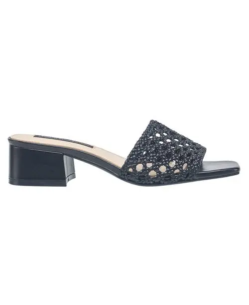 French Connection Waves Woven Mule - Black