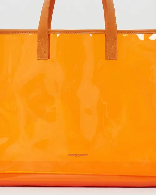 THIRTY YEARS Jelly Clear Carryall Tote