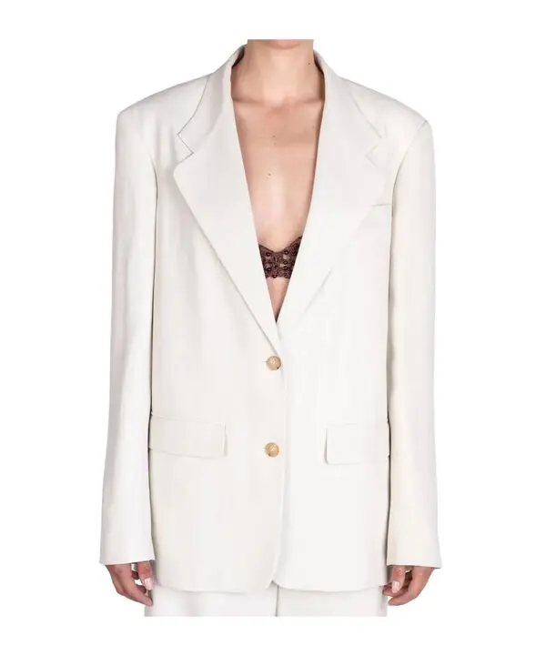ALYSI Notched Lapel Button-fastening Jacket