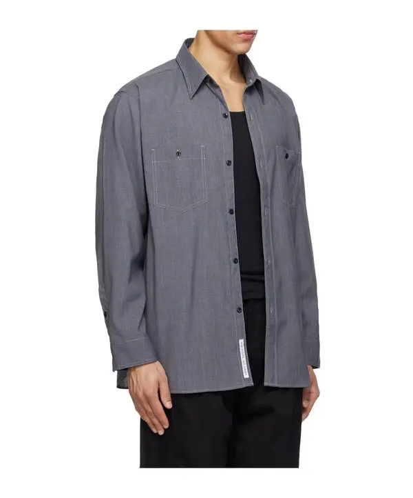 Nanamica Wool Blend Poplin Shirt