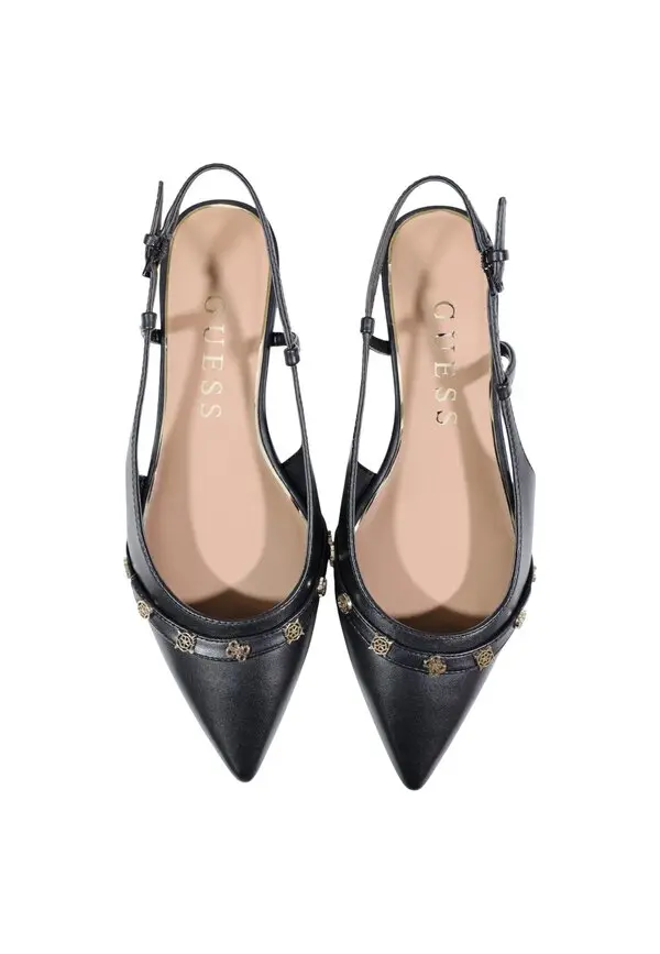 Guess Point-toe Flat Pumps