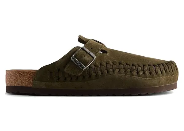 BIRKENSTOCK Boston Braided Suede Kith