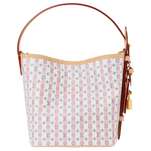 LOUIS VUITTON Monogram Bucket Bag - Blue