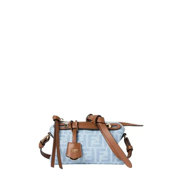 Fendi The Way Soft Mini Denim Bag - Light Blue