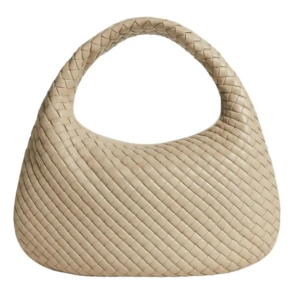 Bottega Veneta Woven Lambskin Top Handle Bag