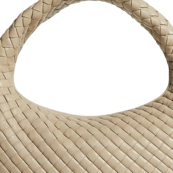 Bottega Veneta Woven Lambskin Top Handle Bag