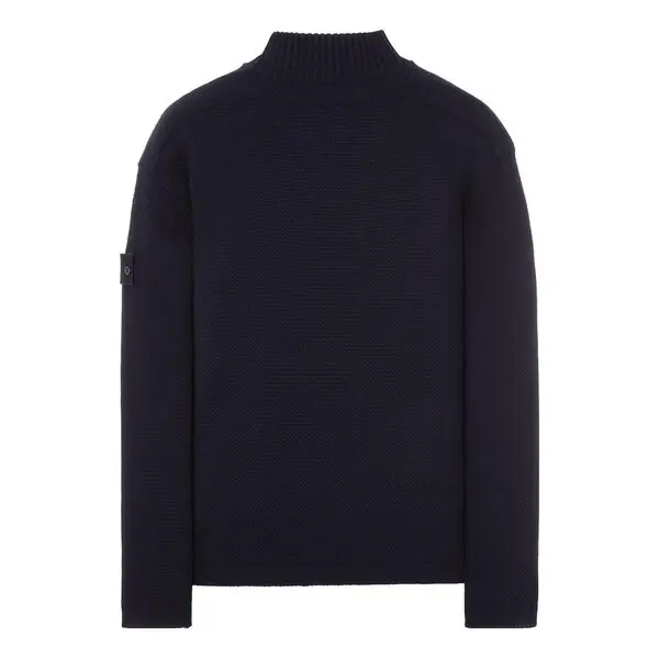 Stone Island Wool Turtleneck Sweater - Black