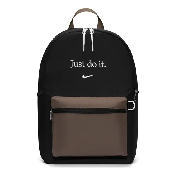 Nike Heritage 2.0 Color Block Backpack 'black Ironstone Sail - Black/ironstone/sail