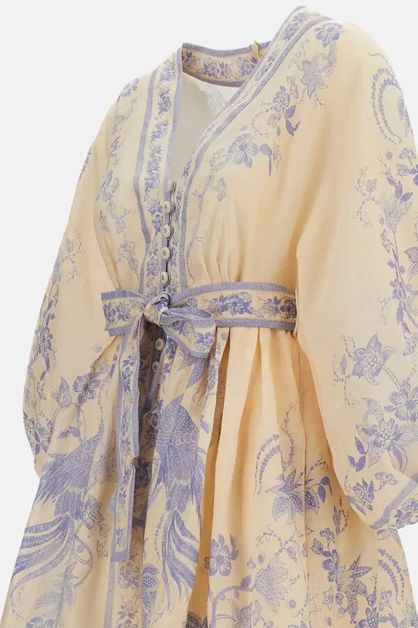 Zimmermann Indra Plunge Mini Dress