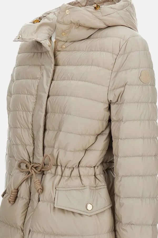 Moncler Quilted Down Jacket With Drawstring Hood - Multicolor