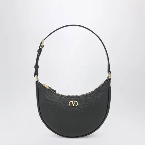 Valentino Garavani Vlogo Signature Mini Hobo Bag - Black